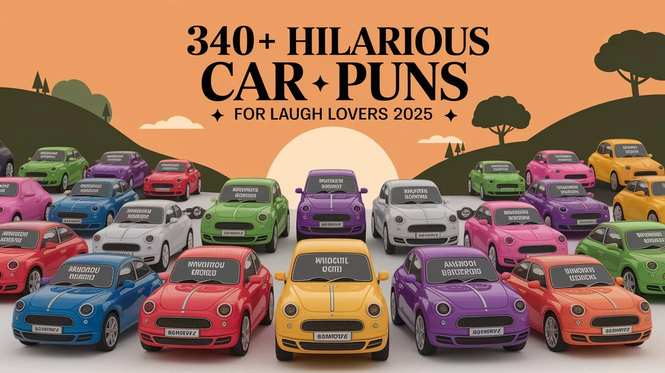 340+ 🏎️ Hilarious Car Puns for Laugh Lovers 2025