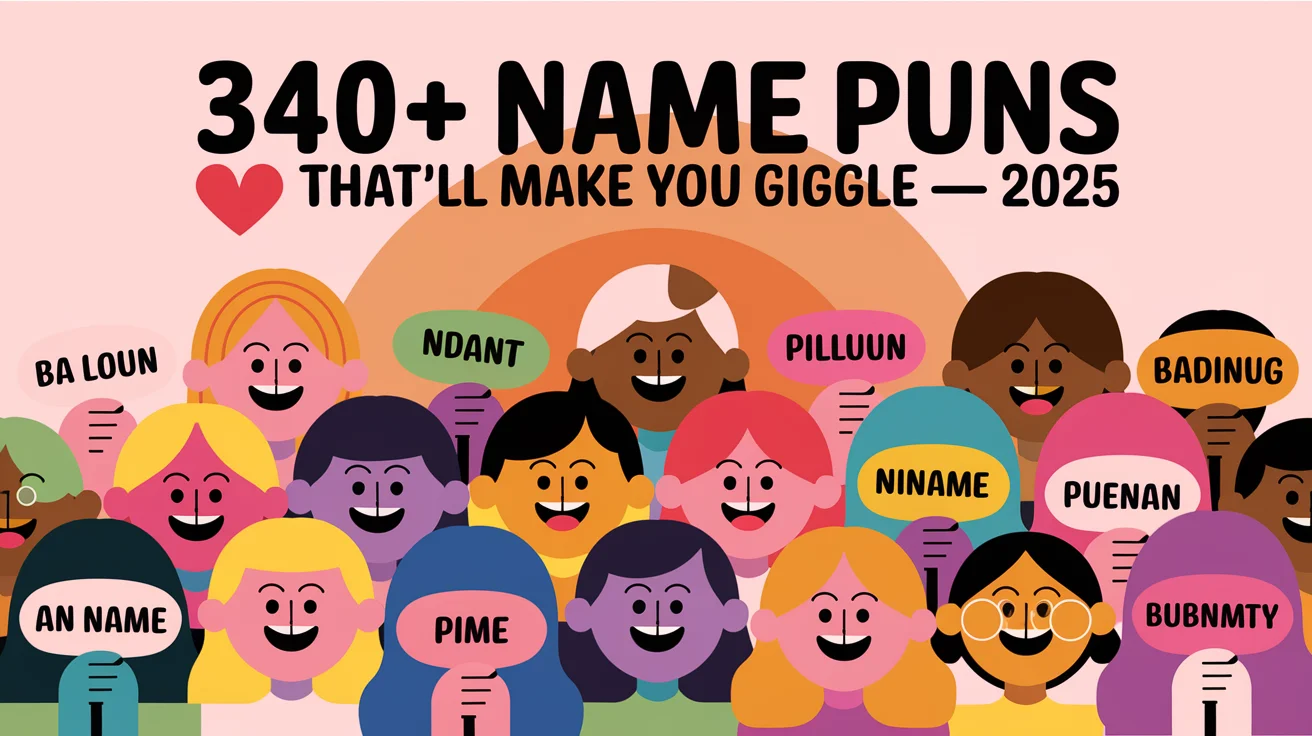 340+ Name Puns 😂 That’ll Make You Giggle – 2025